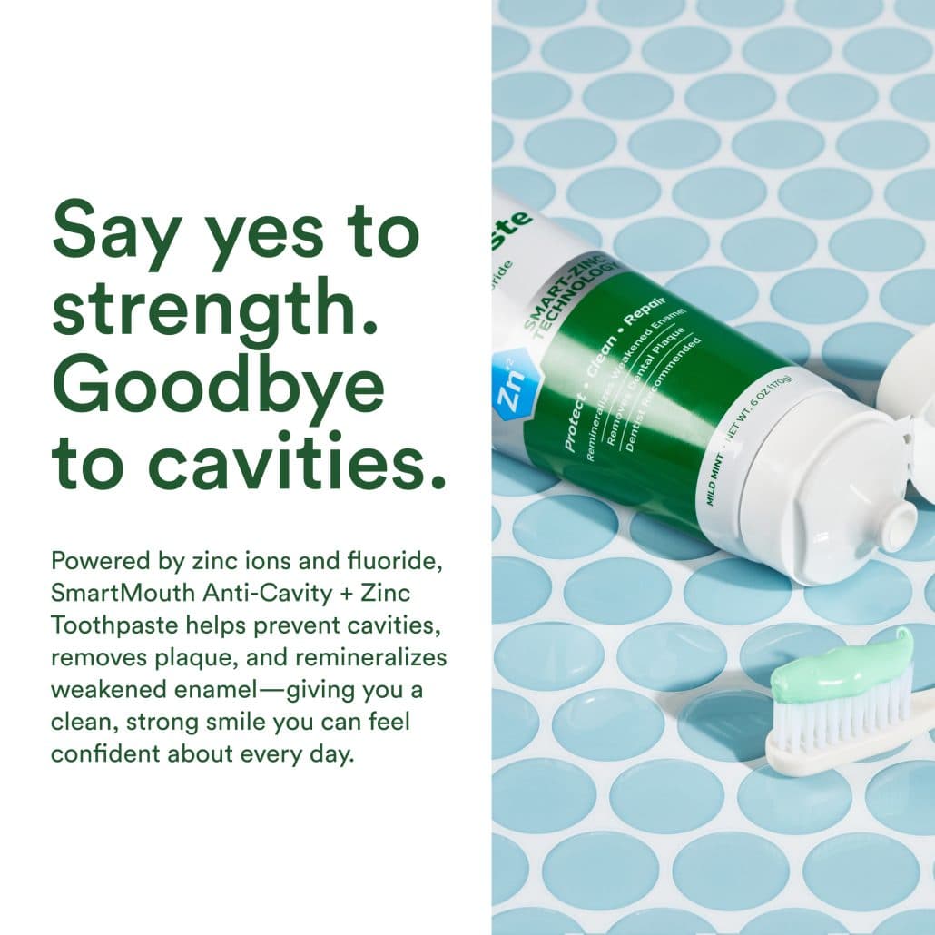 SmartMouth™ Anti-Cavity + Zinc Toothpaste (3.4oz) - SmartMouth